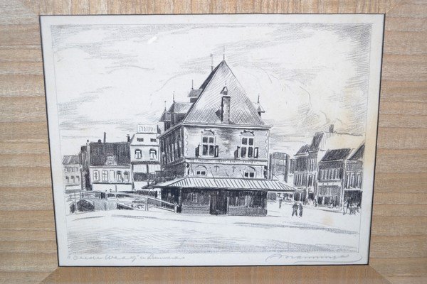 Zoek deze kunstenaar van de oude waag in Leeuwarden