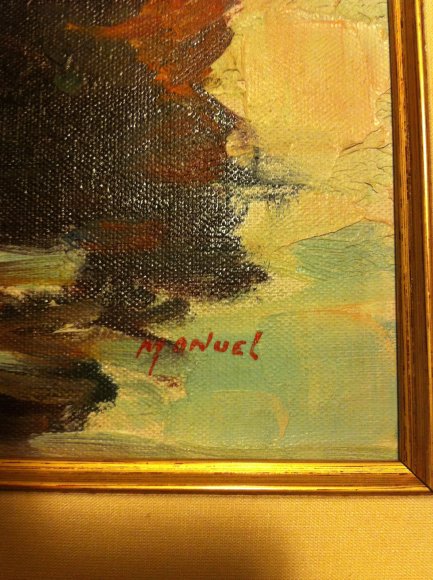 Waarde schilderij A.J.C. Manuel?