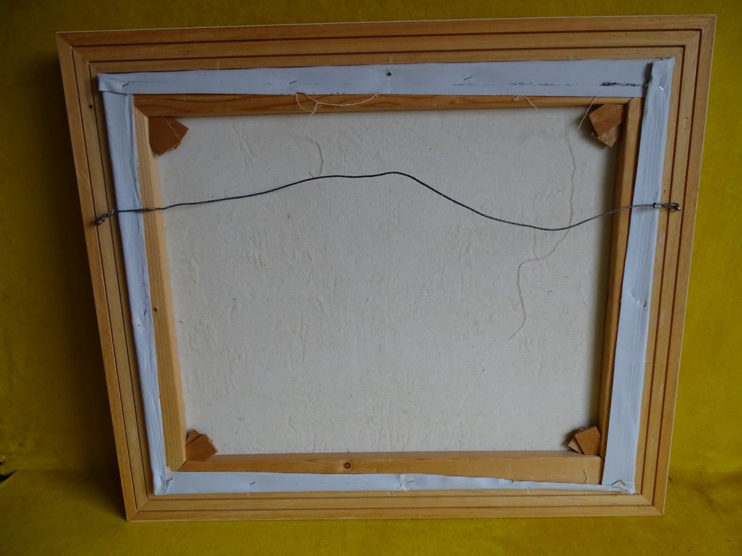 Aangeboden: R. Davey, straatbeeld Parijs, Olie op doek, ingelijst