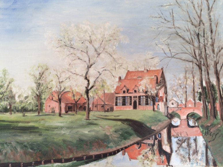 Schilderij van J Mees